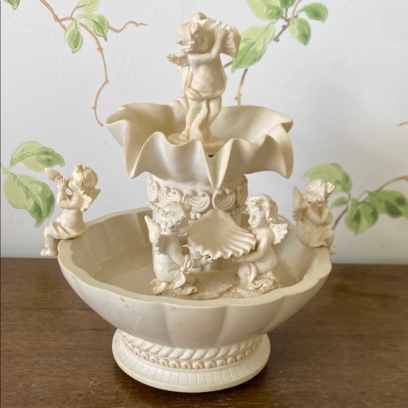 Avon | Accents | Vintage Avon Cherub Babies Tabletop Fountain Battery ...